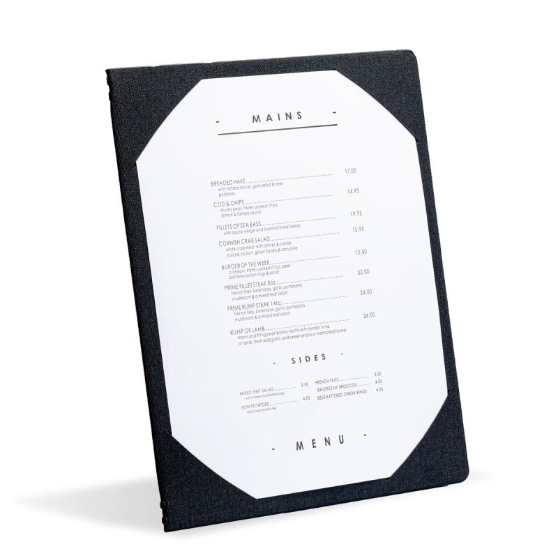 Menu display / print / printed restaurant display