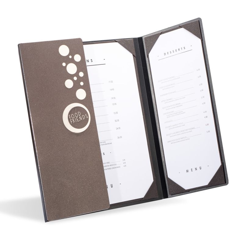 Titan Engraved Gatefold Menu