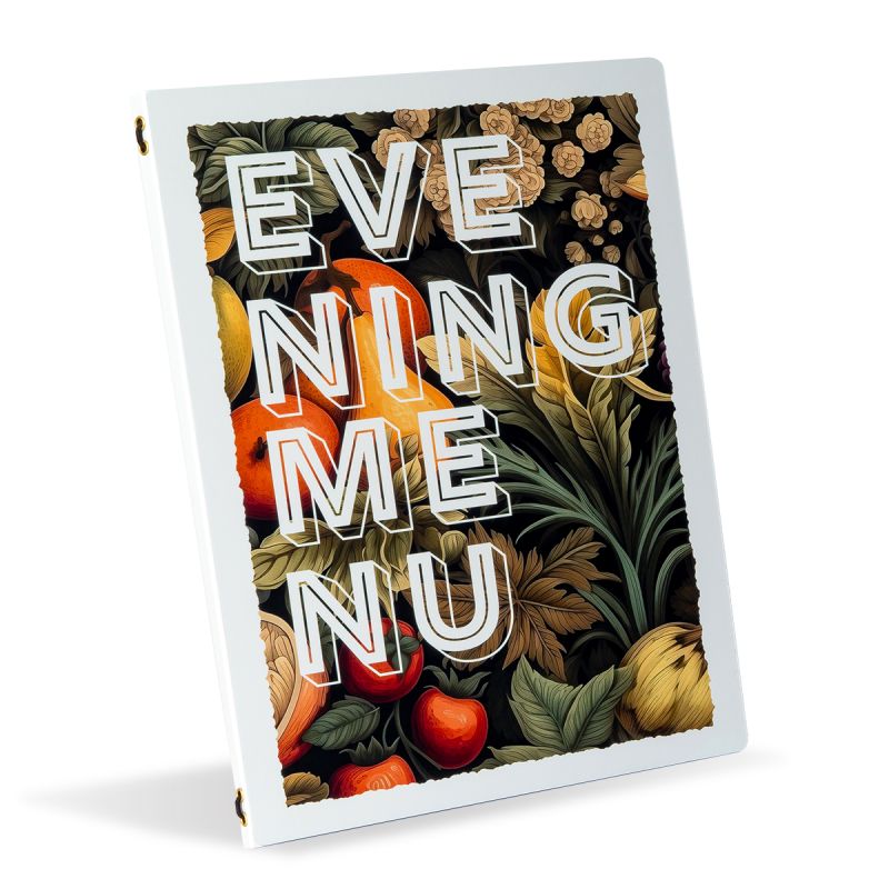 Metal menu cover / food / cafe / restaurant menus