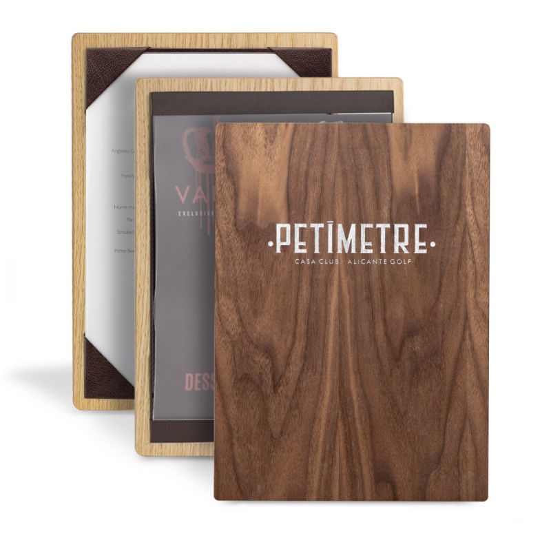 Wood menu board / food & drink display