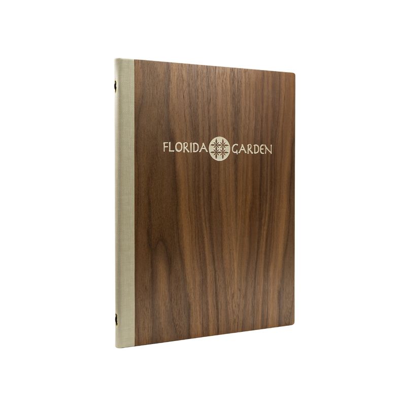 Wooden visitor info custom folder / wood folders